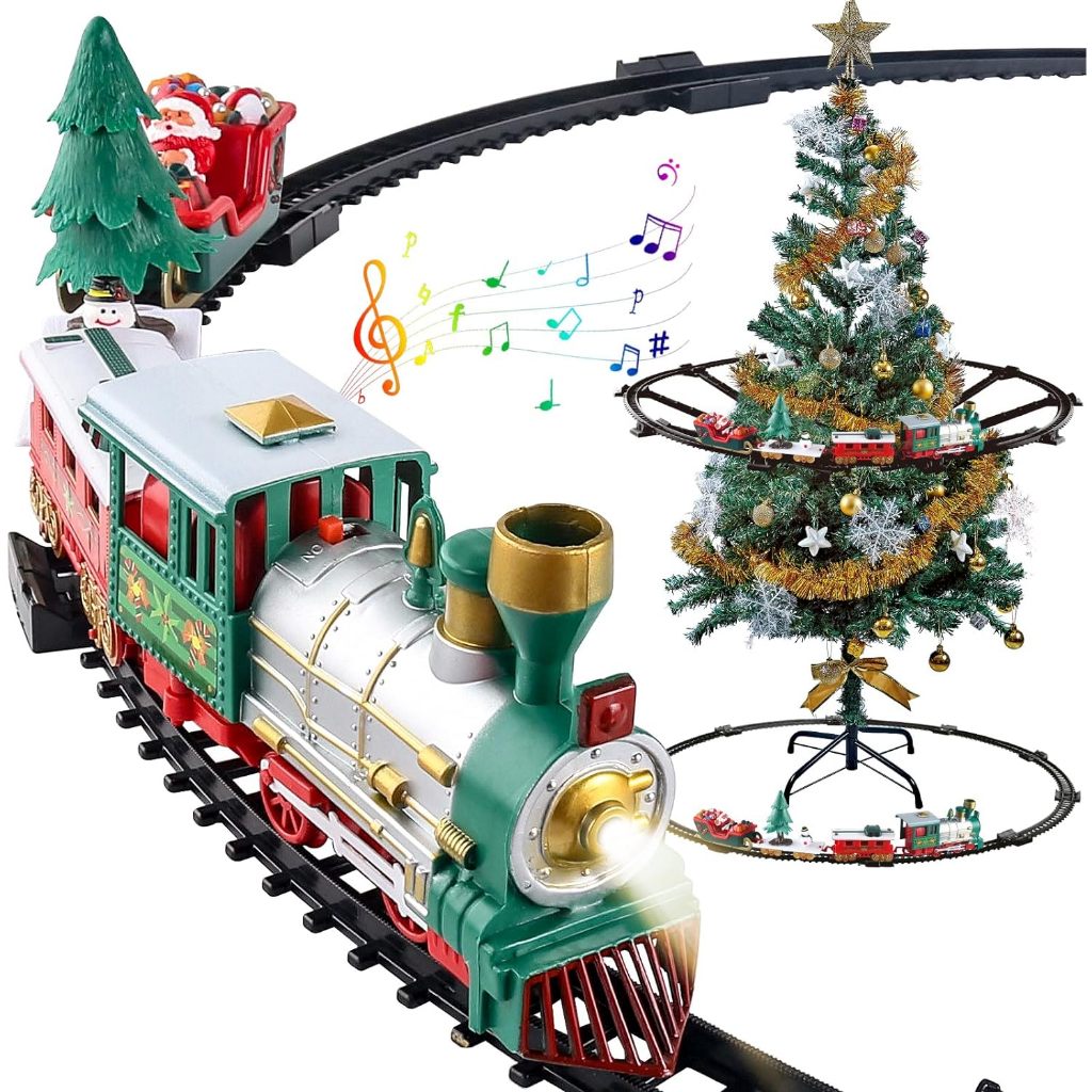COLDPLAY-Christmas Train Set - Christmas Tree Train Set Around The Tree ...