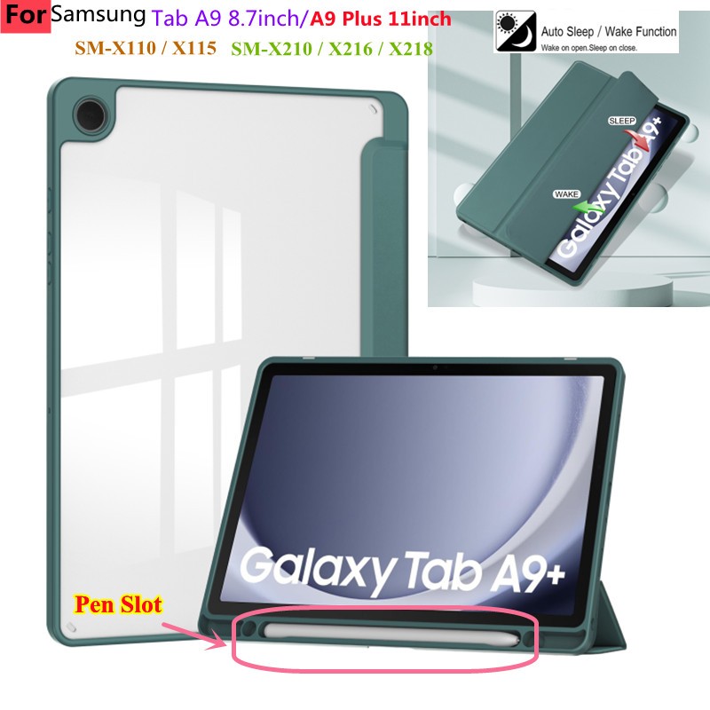 For Samsung Galaxy Tab A9 8.7inch SM-X110 SM-115 A9+ A9 Plus X210 SM-X216 SM-X218 Stand Tablet ...