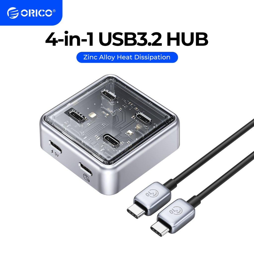 Orico Type C USB HUB 10Gbps với 2 USB A 2 USB C USB3.2 HUB Bộ chia USB ...