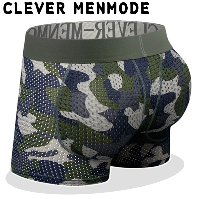 [clever-menmode] Quần Lót boxer Lưới Mỏng Gợi Cảm Nâng Mông Dày Thoáng ...