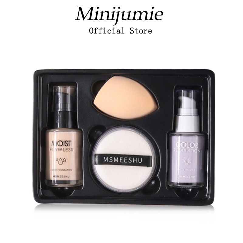 Minijumie Bộ Trang điểm Msmeeshu 4 Món Kem Nền 35ml Kem Lót 35ml