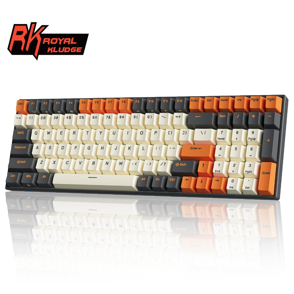 Bàn Phím Cơ Không Dây rk royal kludge rk100 carbon 100 Phím | Shopee ...