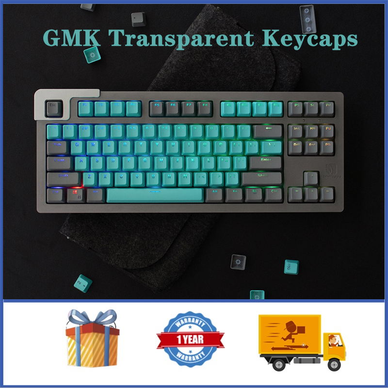 Gmk Bộ 104 Phím oem Trong Suốt Màu Xám / Xanh Lá / Hồng / Vàng Chuyên ...