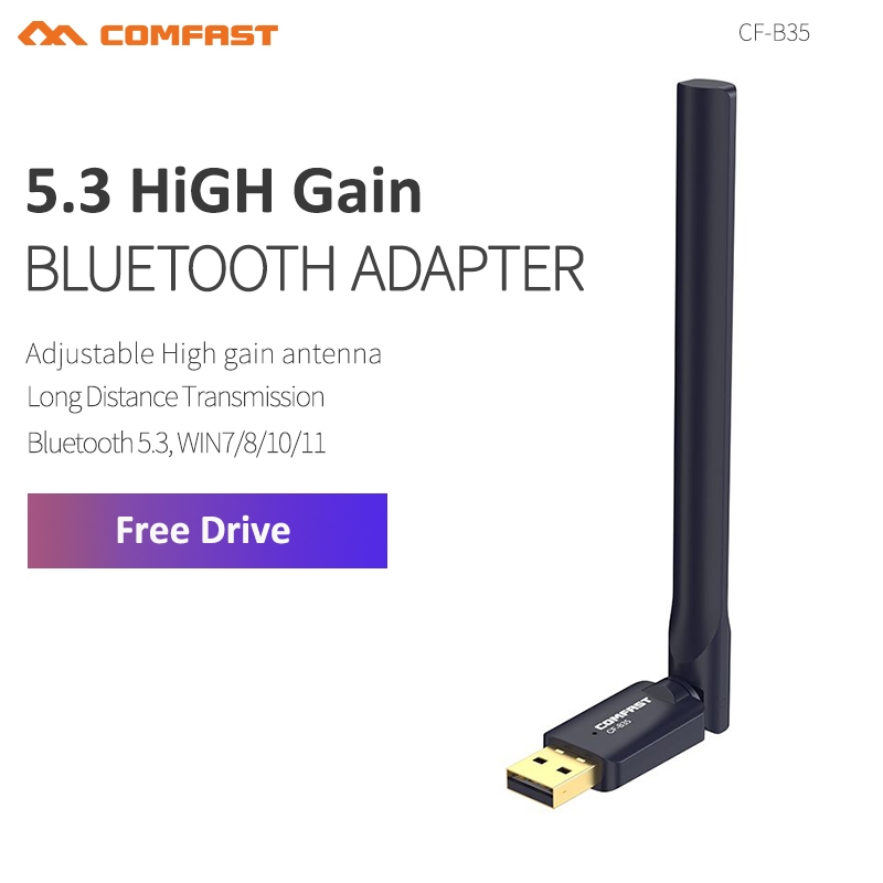 COMFAST Usb Nhận Tín Hiệu Bluetooth 5.3 Màu Đen Cho Máy Tính / Laptop ...