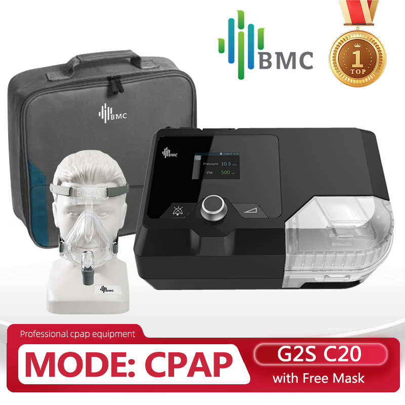 Cpap BMC CPAP G2S C20 Với Mặt nạ miễn phí Máy CPAP Ánh sáng di động để ngủ Ngáy ngưng thở với ...