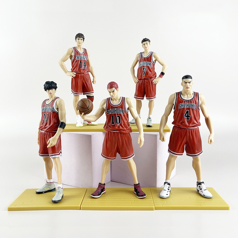 Set 5 Mô Hình Nhân Vật Phim slam dunk 14-16cm | Shopee Việt Nam