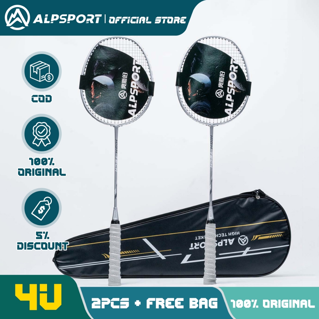 Alpsport Gemini 2 Cái 4U G5 Vợt Cầu Lông 100% Sợi Carbon Thiết Kế Ban ...