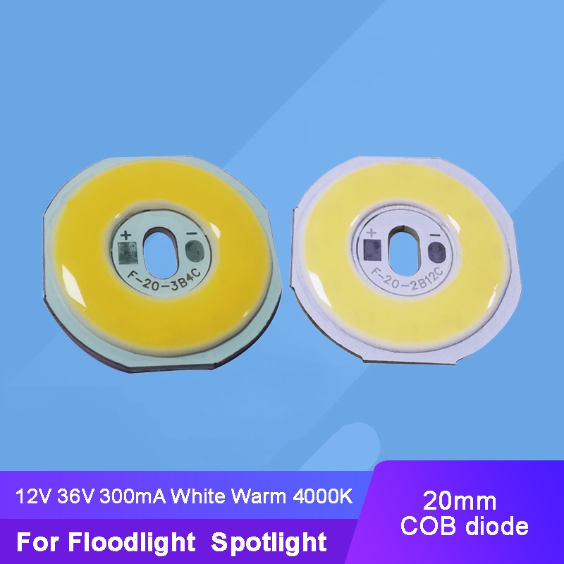 Set 2 Đèn led cob 12v 36v 300ma 4000k Ánh Sáng Trắng Ấm Áp | Shopee ...