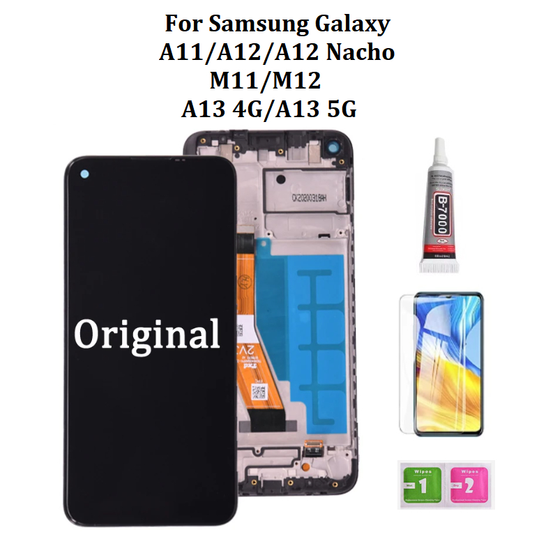 Màn Hình lcd Cảm Ứng Thay Thế Kèm Khung Cho samsung galaxy a11 m11 m12 a12 nacho a13 4g 5g a135 ...