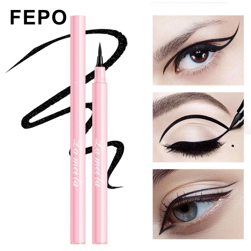 FEPO Bút kẻ mắt dạng lỏng màu đen nhanh khô lâu trôi 1g | Shopee Việt Nam