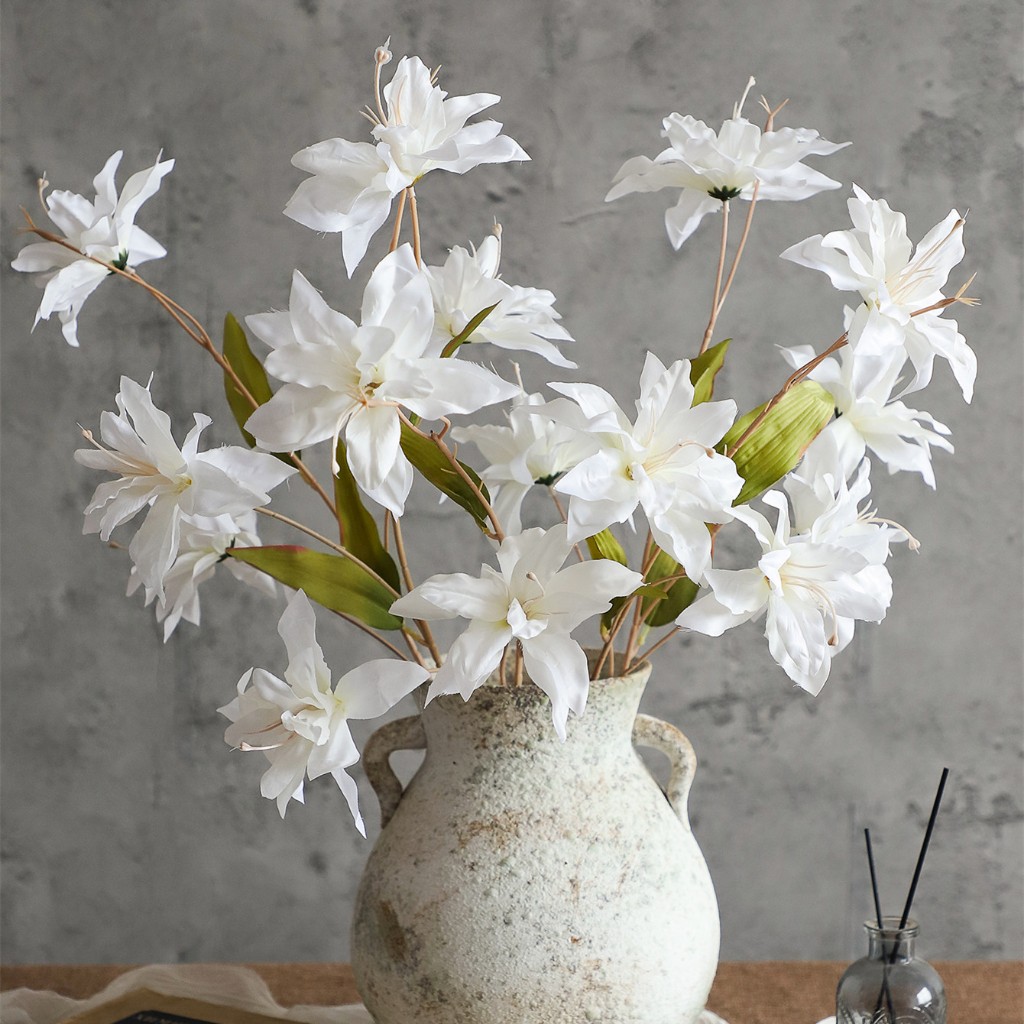 1 Bó Hoa lily Nhân Tạo 3 Đầu Bằng Lụa 85cm 10 Màu Sắc Trang Trí Nhà Cửa ...