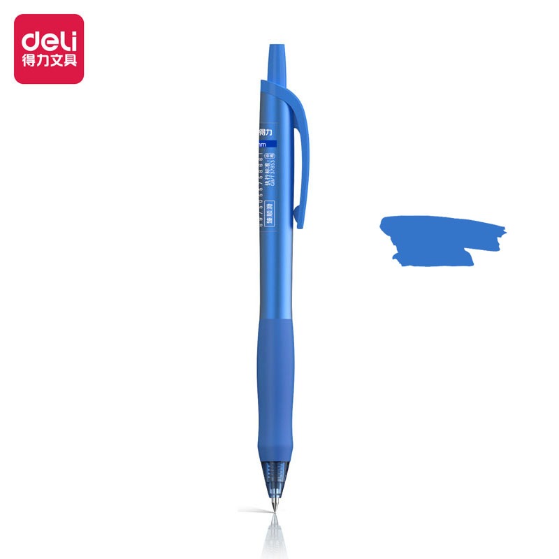Deli A575 0.5mm bút gel màu đen đỏ đen bút mực học sinh bút viết trơn ...