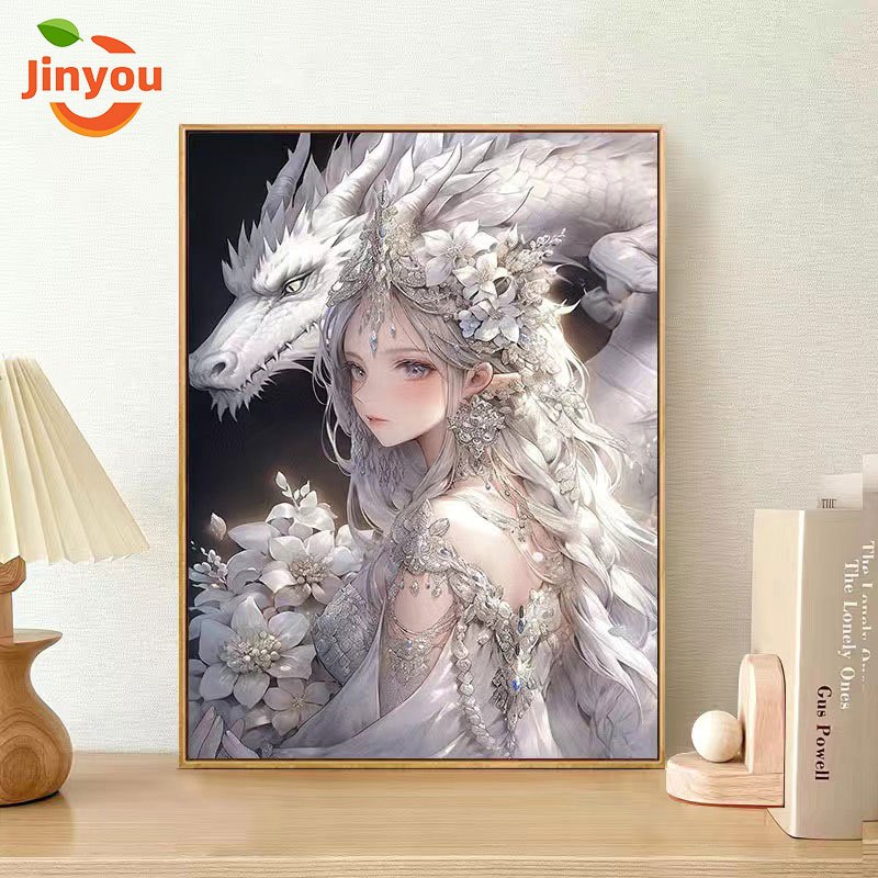 JINYOU【30*40/40*50cm】tranh tô màu theo số/cung hoàng đạo/màu acrylic /tranh số hoá /decor phòng ...