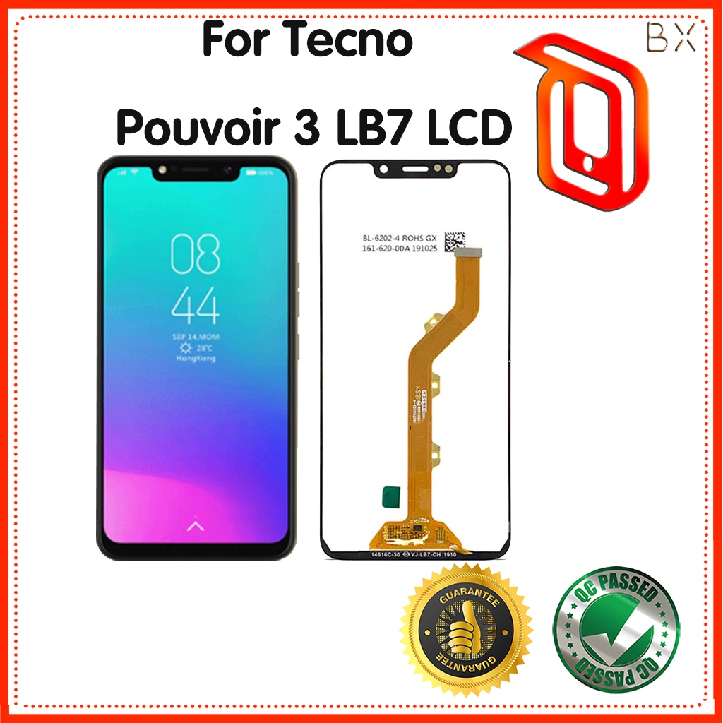 Dành Cho Tecno Pouvoir 3 LB7 Màn Hình LCD Bộ Số Hóa Màn Hình Cảm Ứng ...