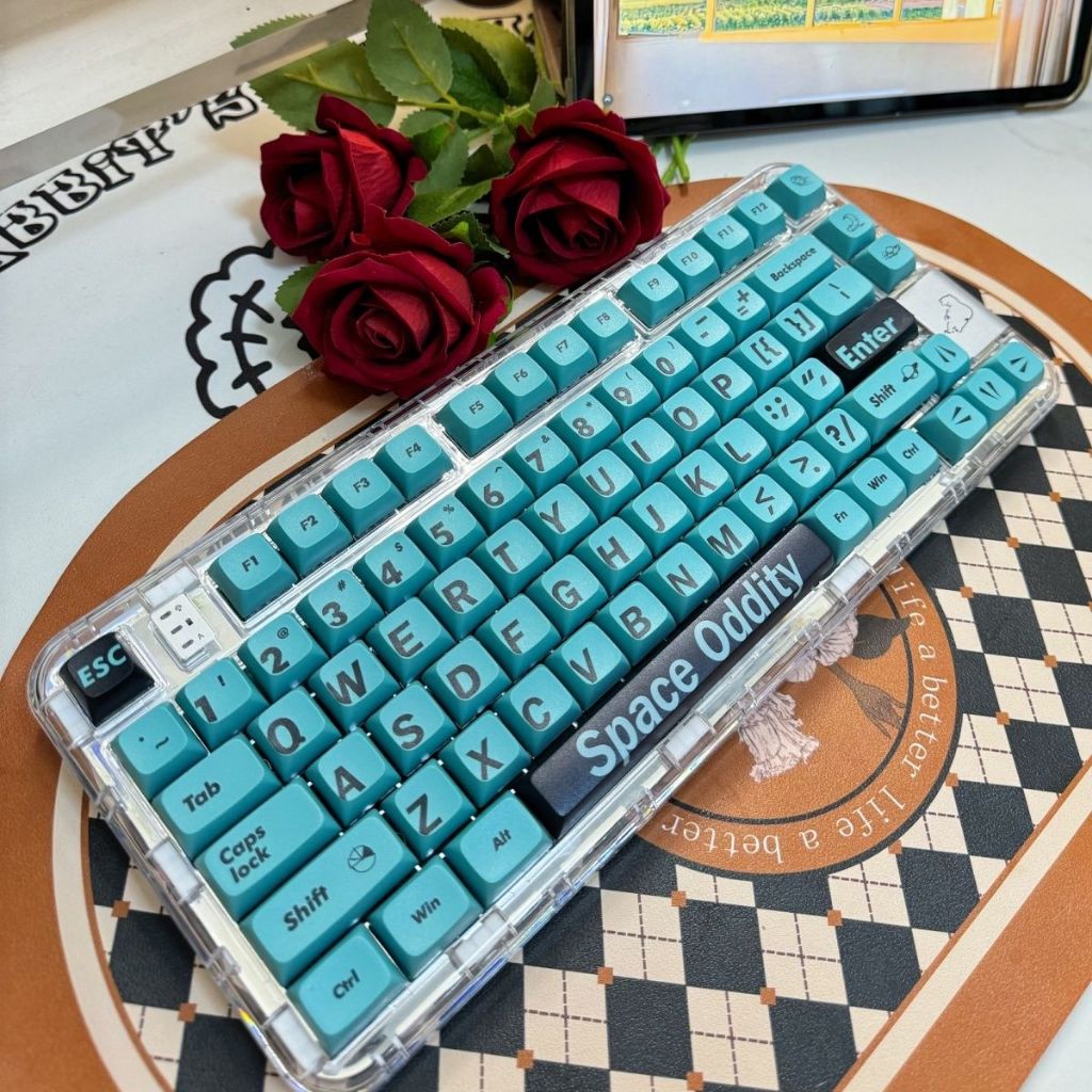 Blue big letter keycaps pbt Bộ Bàn Phím Cơ xda profile Tùy Chỉnh Tương ...