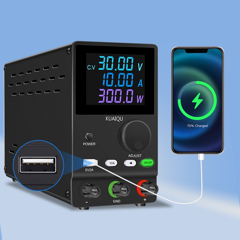 KUAIQU Nguồn Cấp Điện dc 30V 5A 60V 5A 30V 10A 120V 3A Với Màn Hình lcd máy cấp nguồn dc Sửa ...
