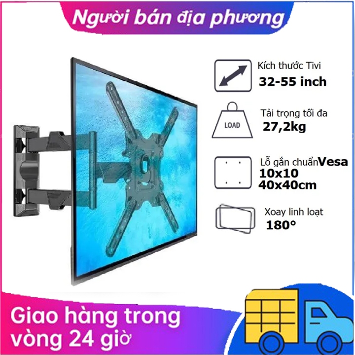 Giá Khung treo tivi 32 - 55 inch - Xoay đa năng, Tải trọng tối đa 27Kg - Hàng chính hãng X400 ...