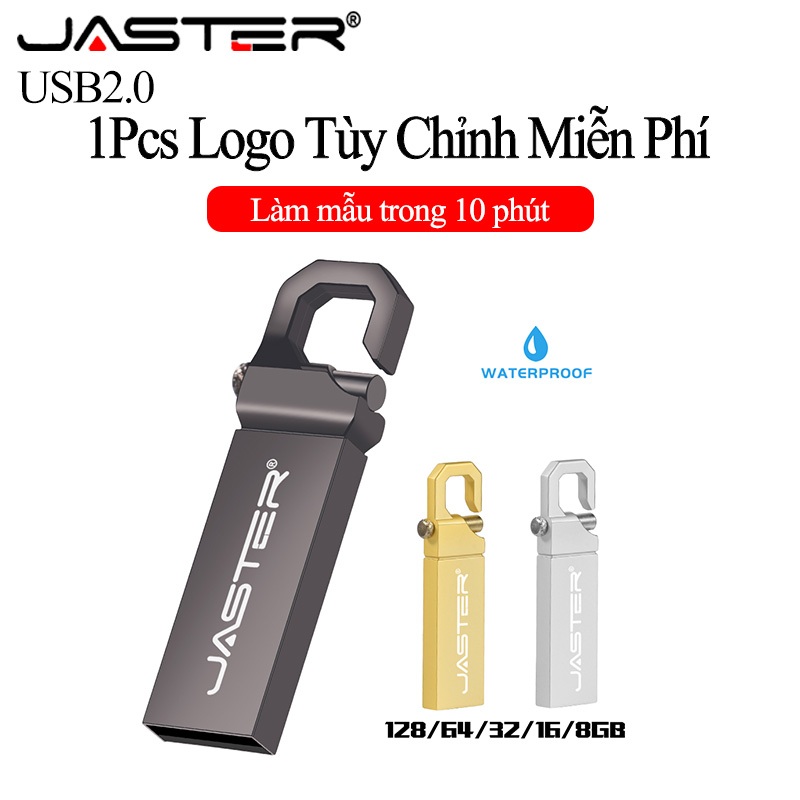 Jaster logo tùy chỉnh miễn phí ổ đĩa flash usb 2.0 128GB vòng chìa khóa ...