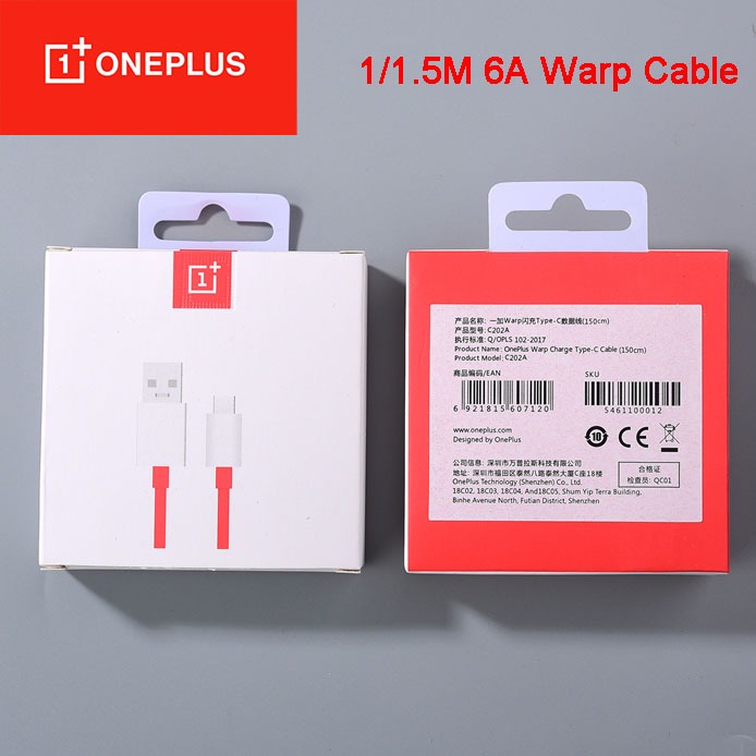 Dây Cáp Sạc Nhanh Loại c 6a 8 7 pro 7t 7 t 6t 9rt warp 1 / 1.5m Cho oneplus 11 10 9 9r 2 n10 ce ...