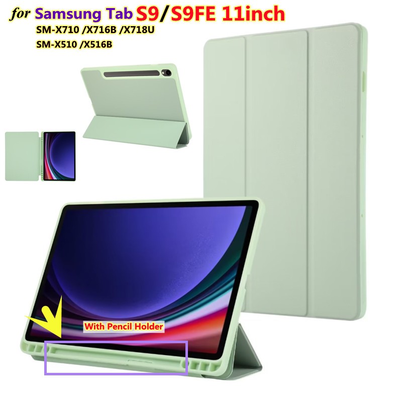 With Pencil Holder Case For Samsung Galaxy Tab S9 11inch X710 X716B ...