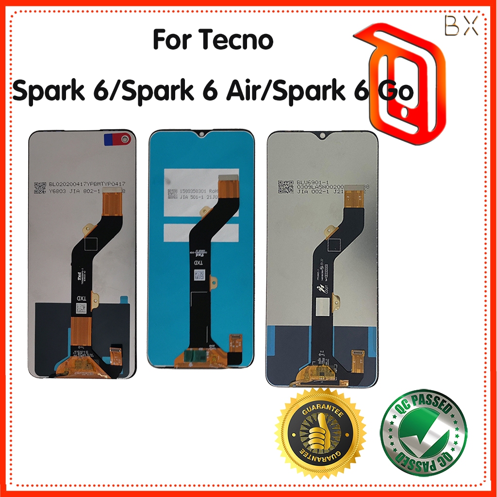 Dành Cho Tecno Spark 6 KE7 Màn Hình LCD Bộ Số Hóa Màn Hình Cảm Ứng ...
