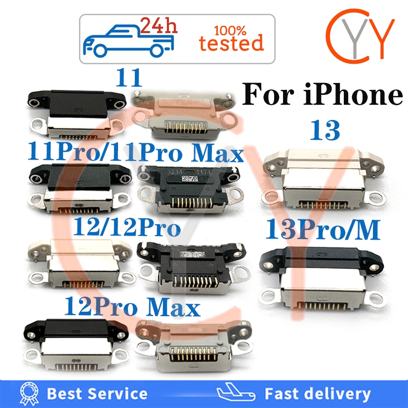 Bộ 10 Đầu Nối Cổng Sạc usb Cho iphone 11 12 13 pro max mini / 11pro 12pro 13pro 12mini max ...