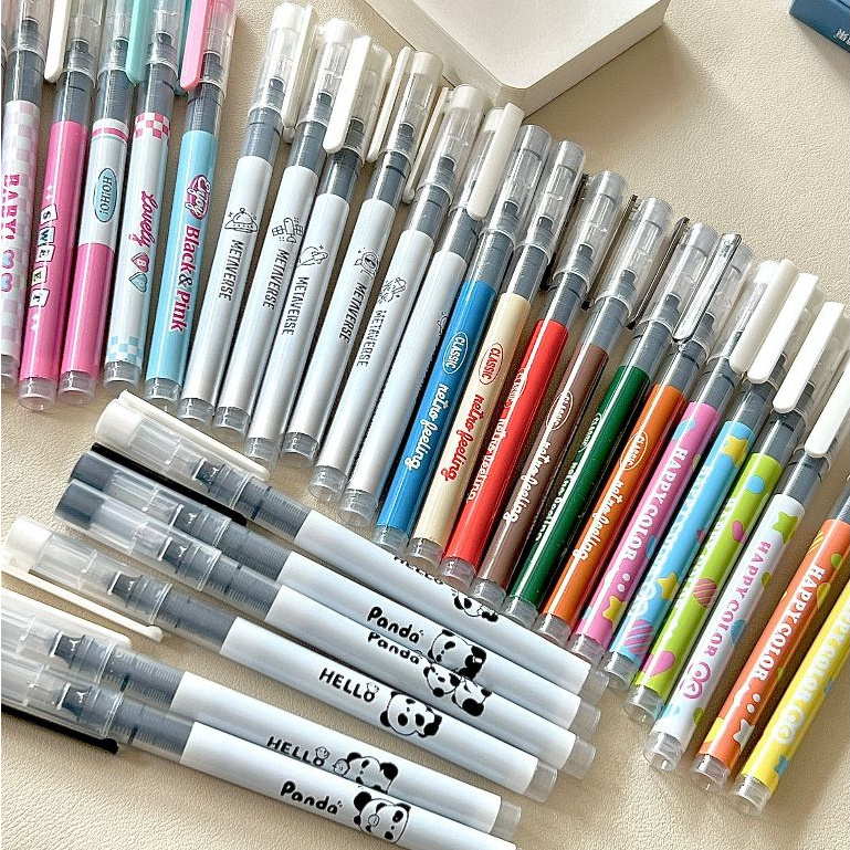 Ohaya Bộ 6 Cây Bút Lăn Dạng Lỏng Phong Cách retro Mỹ | Shopee Việt Nam