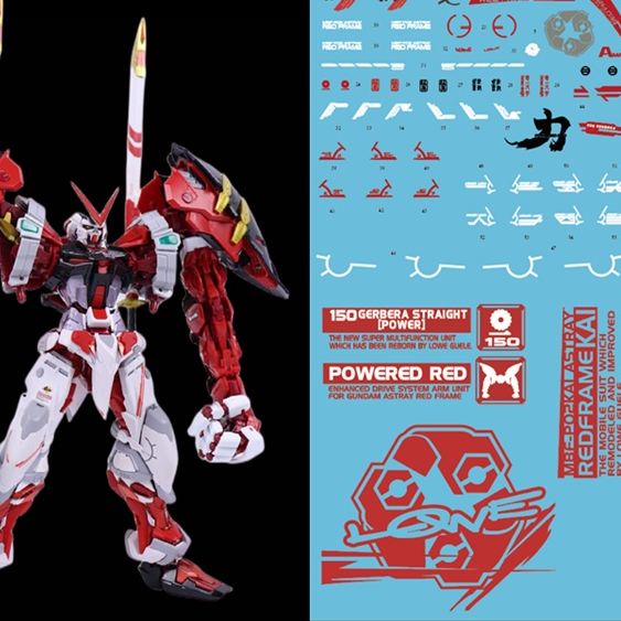 Amax MG 1 / 100 8814 Astray red khung hỗ trợ màu đỏ MB loại decal trượt nước KHÔNG Nhãn dán ...