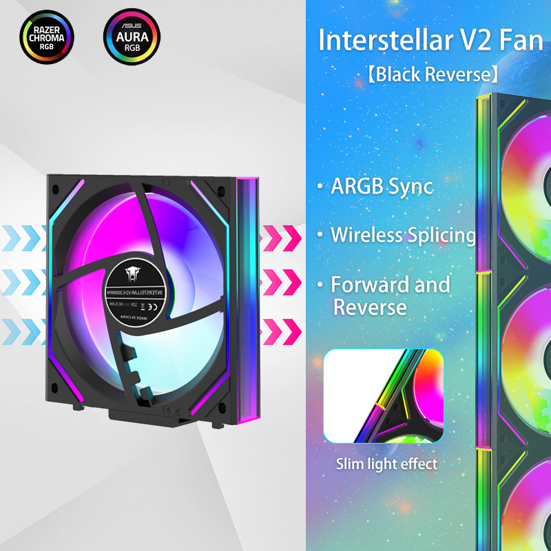 Quạt khối CPU Jungle Leopard Interstellar V2 ARGB 120mm Lăng kính trắng Lian li Cùng mô hình ...