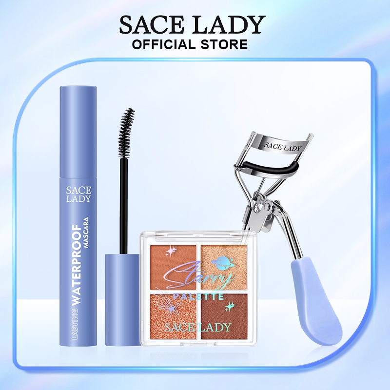 SACE LADY Set Dụng Cụ Trang Diểm Mắt Qồm Bảng Phấn Mắt 4 Màu Vỉa ...