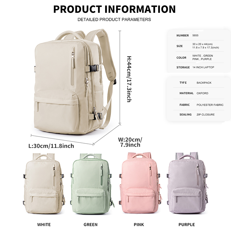 Mooyi Ba Lô Du Lịch unisex Chống Thấm Nước Đa Năng Có Thể Mở Rộng ...