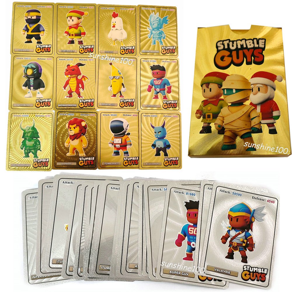 Bộ 55 Thẻ Bài Bạc Sáng Bóng Hình Nhân Vật Hoạt Họa Smurf stumble guys ...