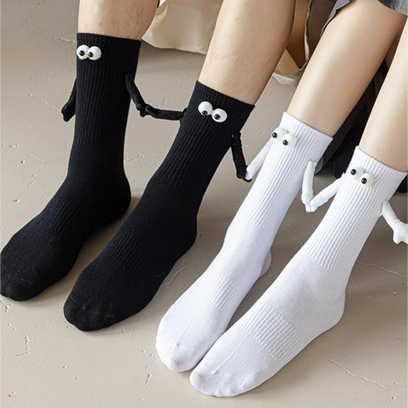 tất vớ nam nữ thêu Tất nam châm hình đôi mắt cho cặp đôi | Shopee Việt Nam