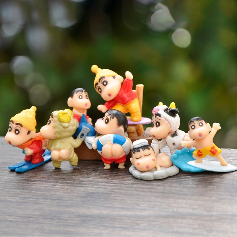 Bộ 8 Mô Hình Nhân Vật shin-chan nohara shinnosuke mini Dễ Thương ...