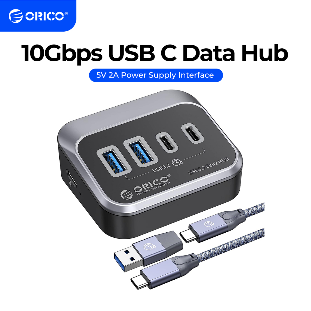Orico USB 3.2 Hub 10Gbps USB C Data Hub sang 4 cổng USB 3.2 Gen 2 Hub ...