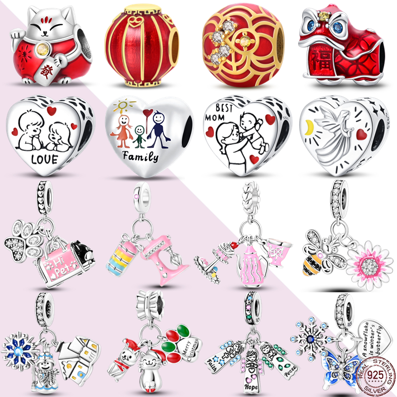 Vòng Tay Bạc 925 charm Hình Trái Tim Thời Trang 2024 | Shopee Việt Nam