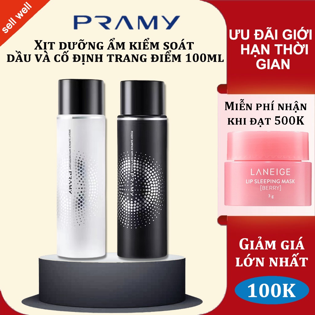 dưỡng ẩm và cố định trang điểm lâu dài trôi Xịt khóa makeup PRAMY 100ml | Shopee Việt Nam