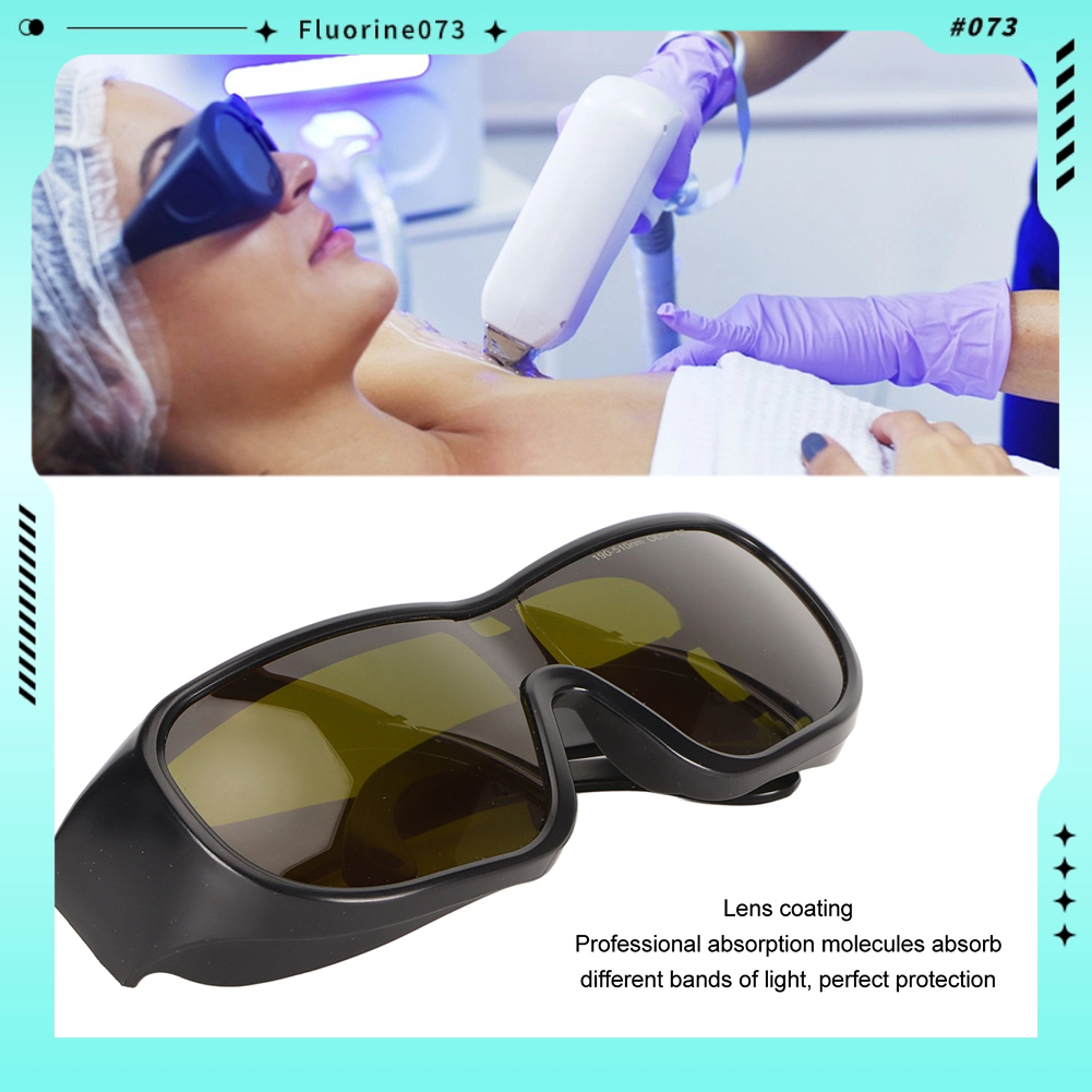 Kính an toàn bằng laser bảo vệ mắt chống tia cực tím 190 đến 510nm để điều trị triệt lông ...