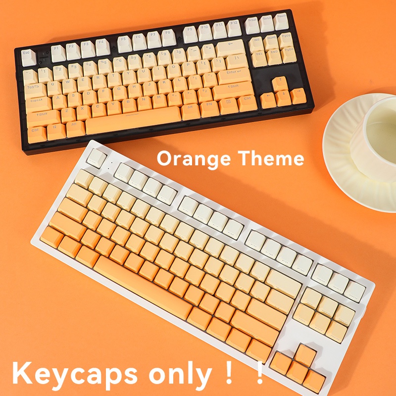 【JKDK】polar day PBT keycap font transmits light OEM profile gray and ...