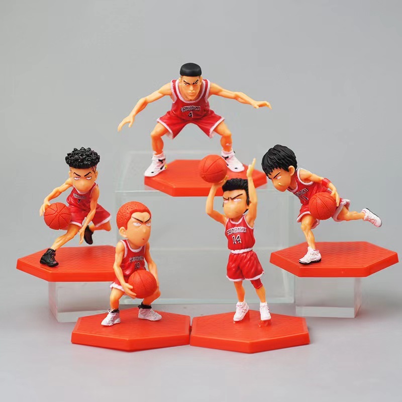 Bộ 5 Mô Hình Nhân Vật Phim slam dunk | Shopee Việt Nam