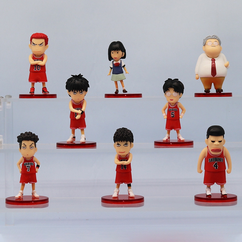 Set 8 Mô Hình Nhân Vật Phim slam dunk 7cm | Shopee Việt Nam