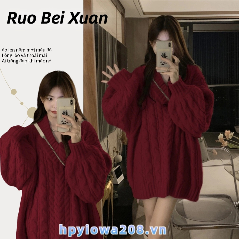 Ruo Bei Xuan Áo Dệt Kim Chui Đầu Dáng Rộng Tay Phồng Thời Trang Thu ...