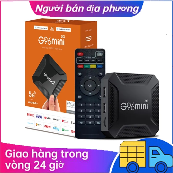 Android TV Box G96mini 5G bản 4GB+64GB Tiếng Việt Wifi 5G, Android 13 , RK3528 8K HD WiFi TV Box ...