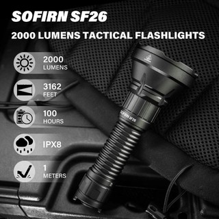 Đèn pin SOFIRN led sf26 tối đa 2000 lumens có công tắc đuôi | Shopee ...