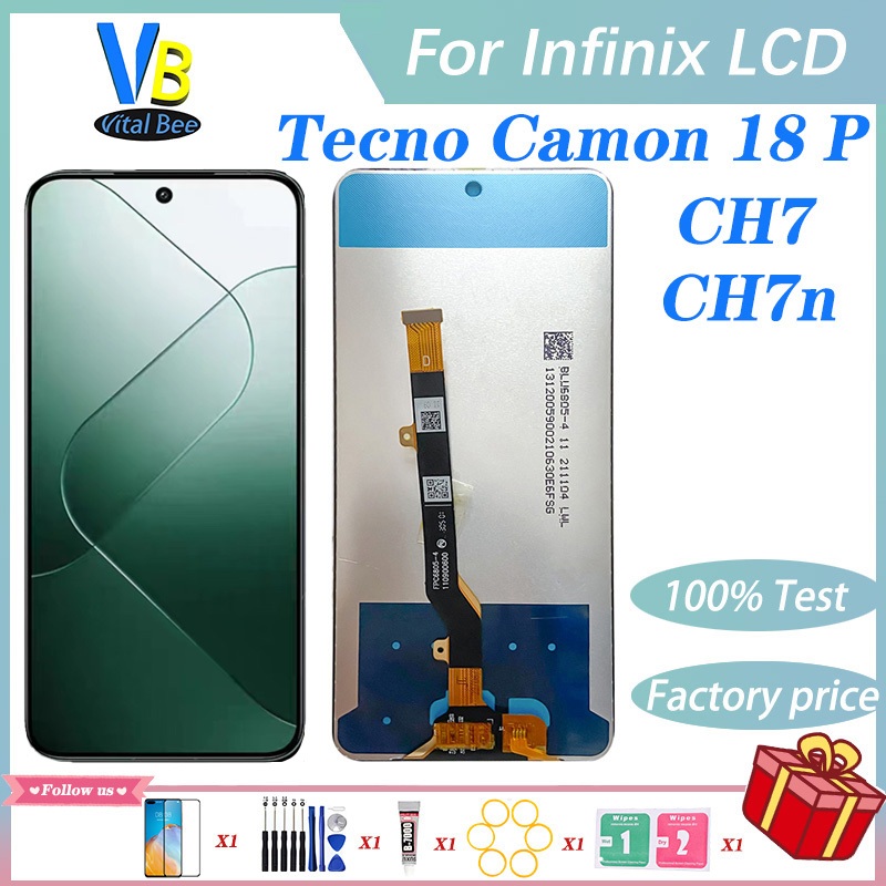 Màn Hình LCD Cảm Ứng 6.8 "Thay Thế Cho Tecno Camon 18 P CH7n CH7 100% ...