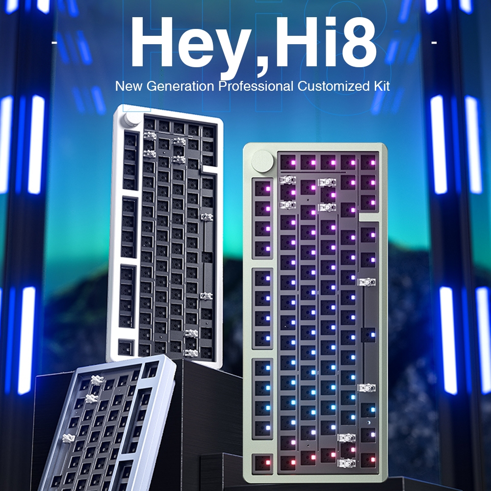 Bàn Phím Cơ aula leobog hi8 75% 80 Phím Cổng type-c / 2.4g / bluetooth rgb | Shopee Việt Nam