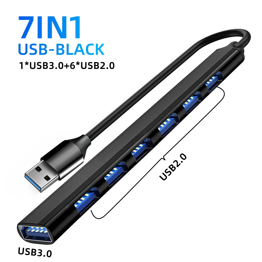 Hub Bộ Chia 6 Cổng USB 3.0 Type C Cho Laptop Máy Tính | Shopee Việt Nam