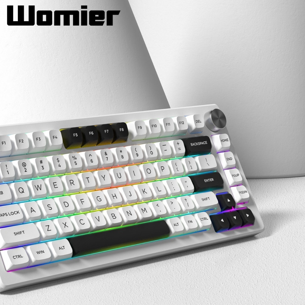 Womier 189 Phím BOW Trắng Đen ISA Profile PBT Keycaps Tùy chỉnh ...