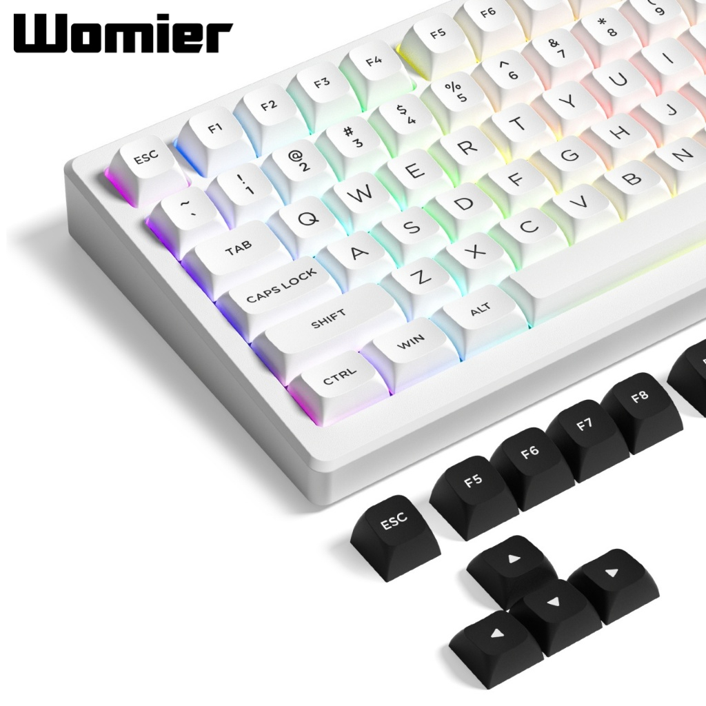 Womier Full Set Keycap, 189 Phím PBT Keycaps Double Shot ISA Profiles ...