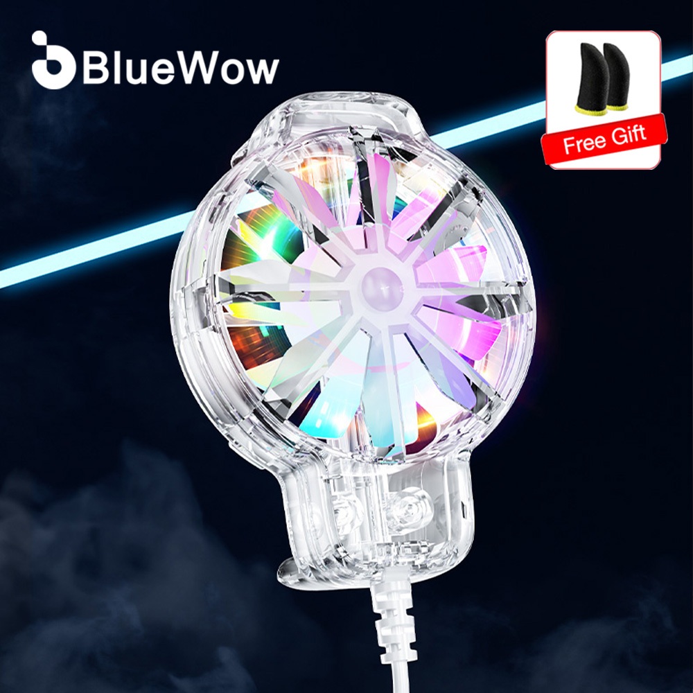 Bluewow Quạt Tản Nhiệt Làm Mát Gắn Điện Thoại Di Động pubg | Shopee Việt Nam